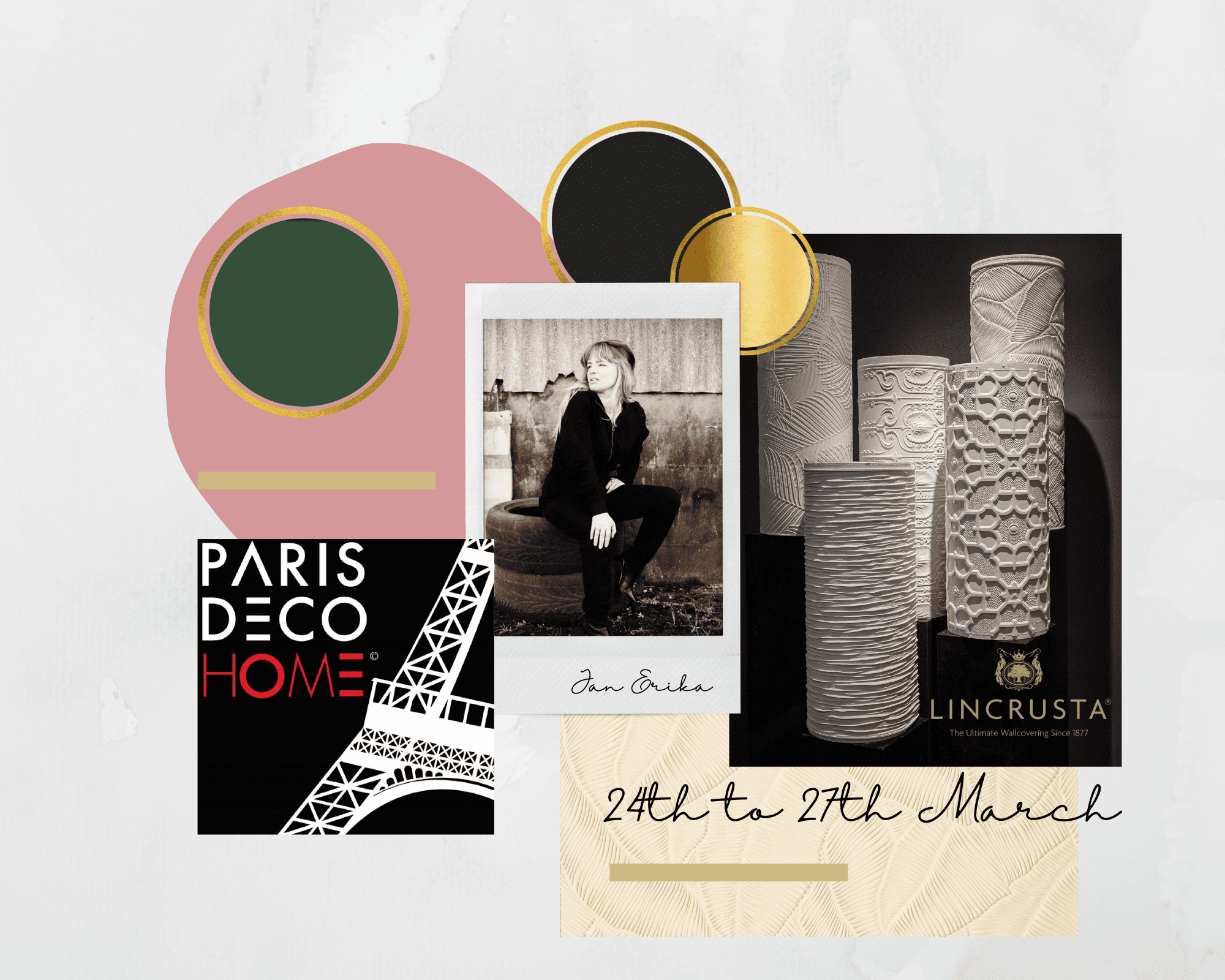 ABSTRACT ART INSTALLATION – PARIS DECO HOME 2022 - Lincrusta